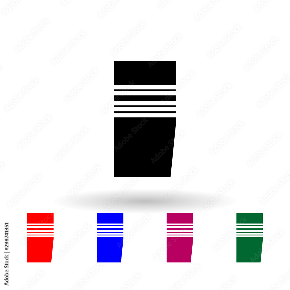 French colonel military ranks and insignia multi color icon. Simple ...