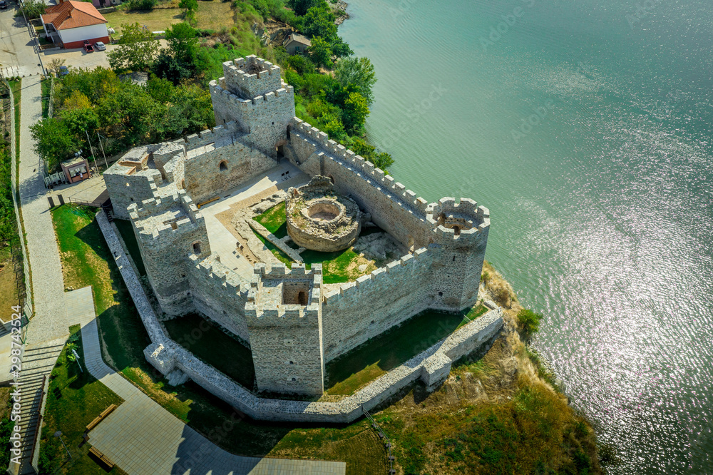Aerial panorama view of newly restored Ram castle former Turkish ...