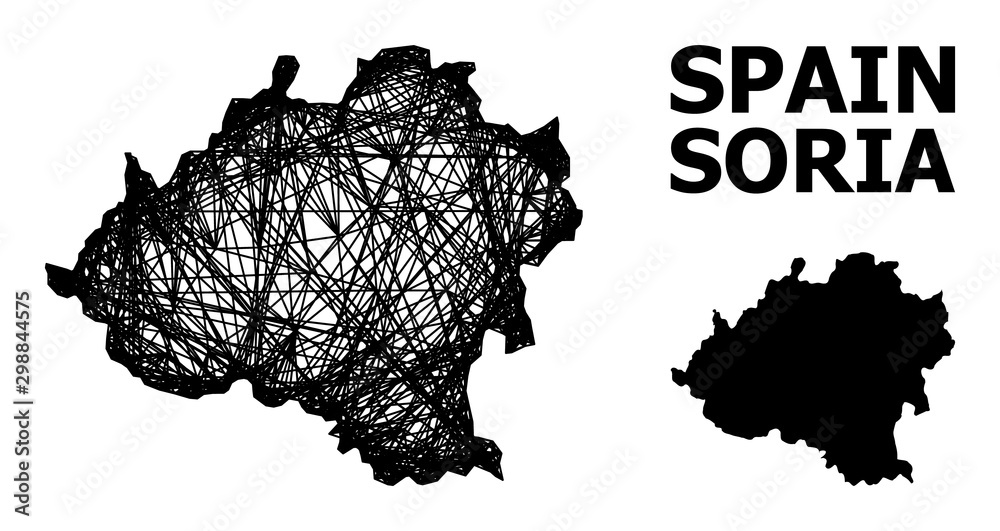 Carcass Map of Soria Province Stock Vector | Adobe Stock
