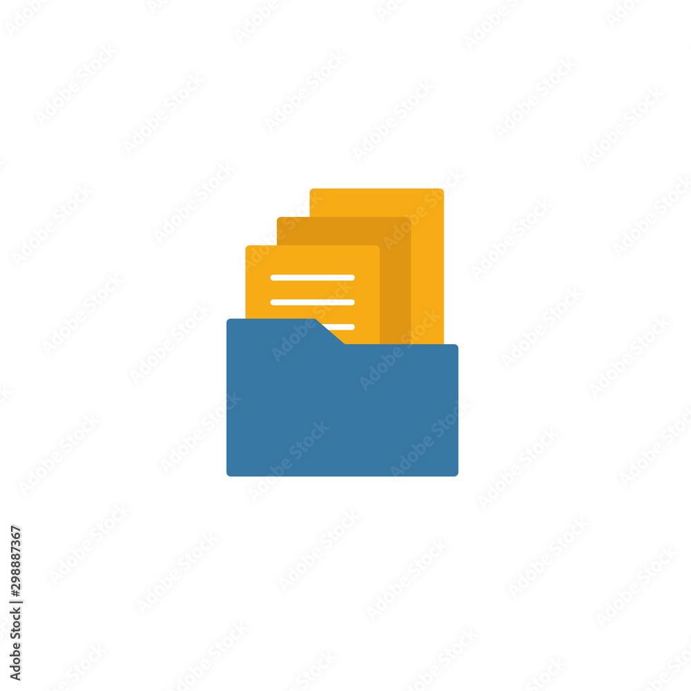 Portfolio icon. Simple flat element from design ui and ux collection ...