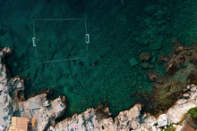 Stone Wall In The Sea 5 Free Stock Photo - Public Domain Pictures