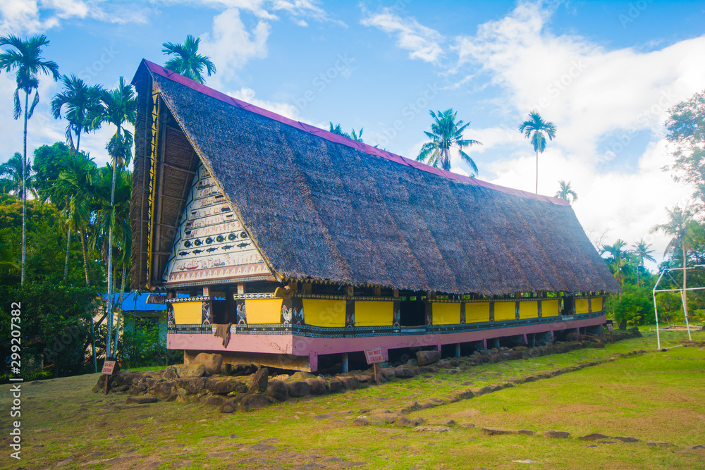 Bai is a men's traditional meeting house, historical place, Airai state ...