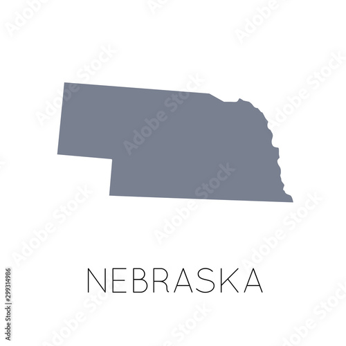 High detailed vector map - United States of America. Map with state ...