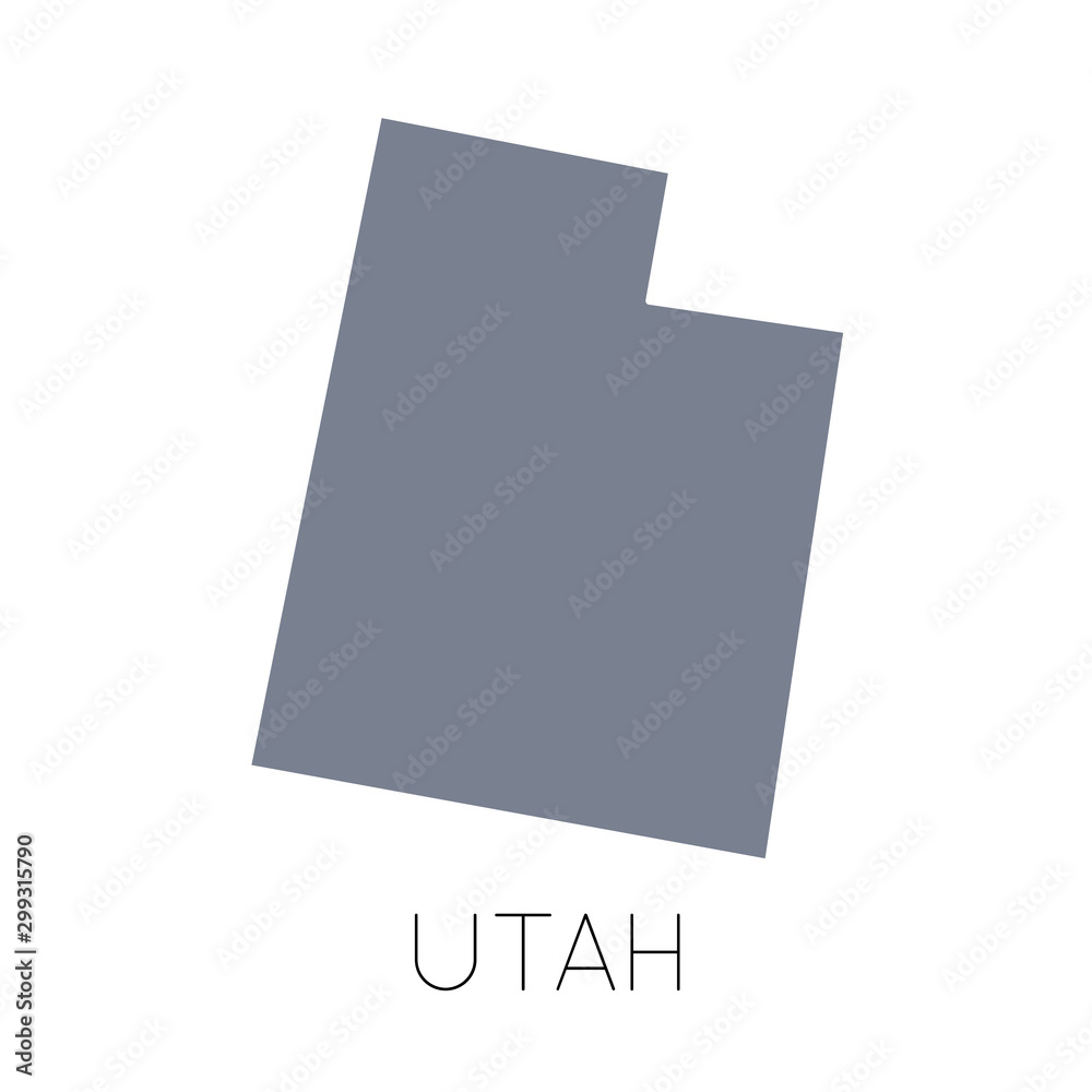 High detailed vector map - United States of America. Map with state ...