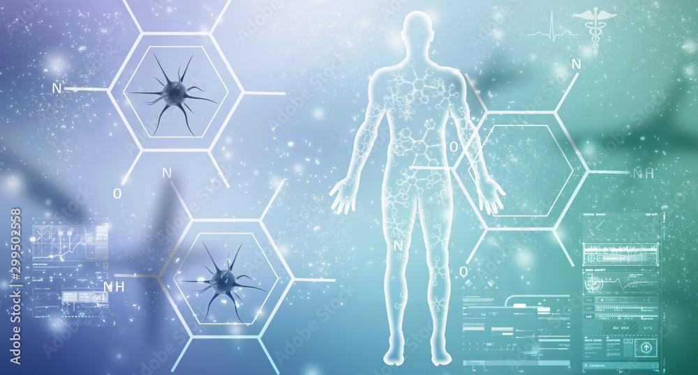 2d illustration Human Male Muscle Body Stock Illustration | Adobe Stock