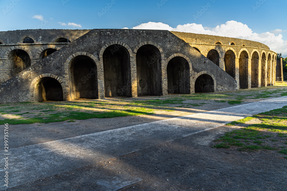 The Amphitheater of Pompeii is the oldest among those known from the ...