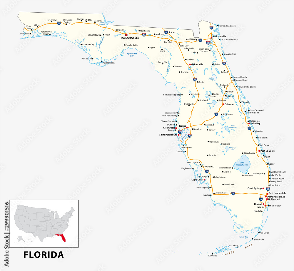 Mapa De Bonita Florida