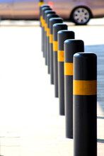 Yellow Reflector Strips Free Stock Photo - Public Domain Pictures