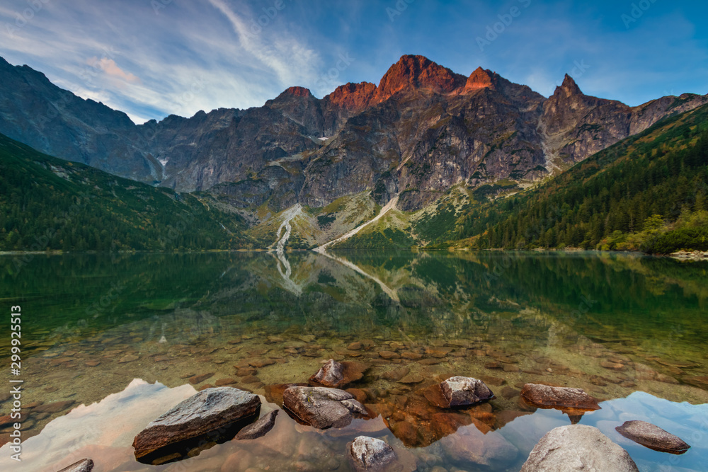 Tatra Mountains in Poland Morskie Oko Rysy Zakopane landscape ...