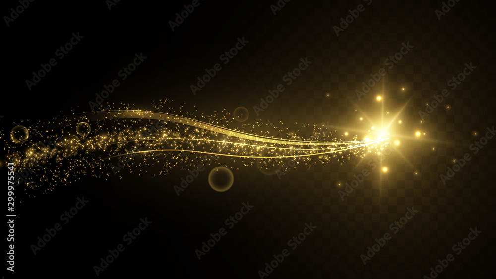 Golden holy wind Stock Vector | Adobe Stock