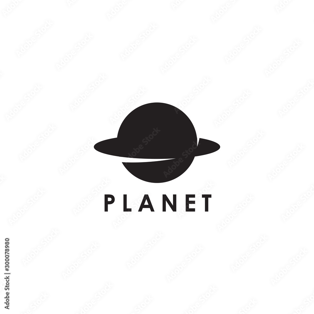 Planet icon logo design vector template Stock Vector | Adobe Stock