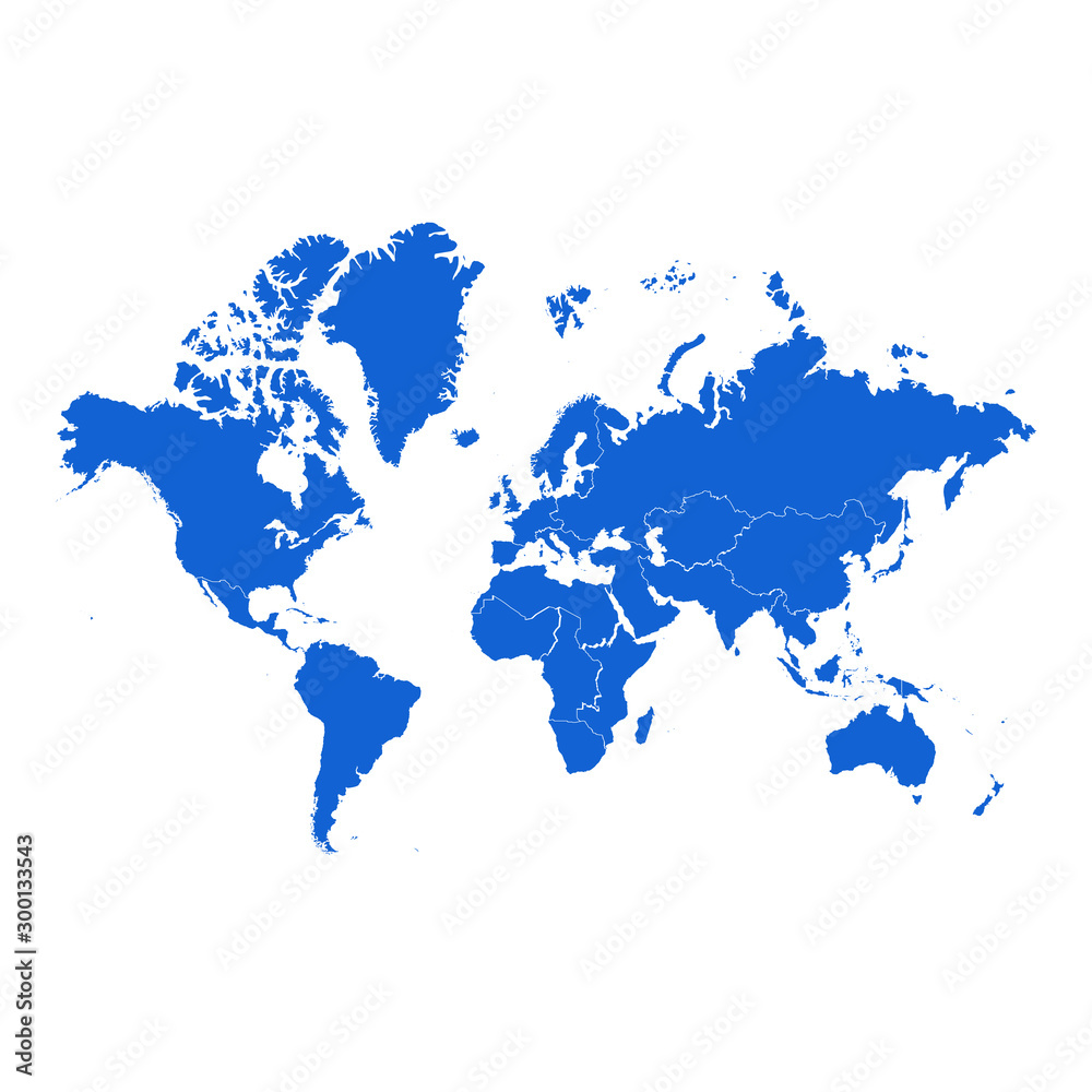 mute the world map Stock Vector | Adobe Stock