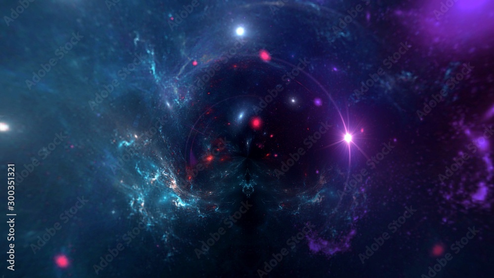 black hole, science fiction wallpaper. Beauty of deep space. Colorful ...