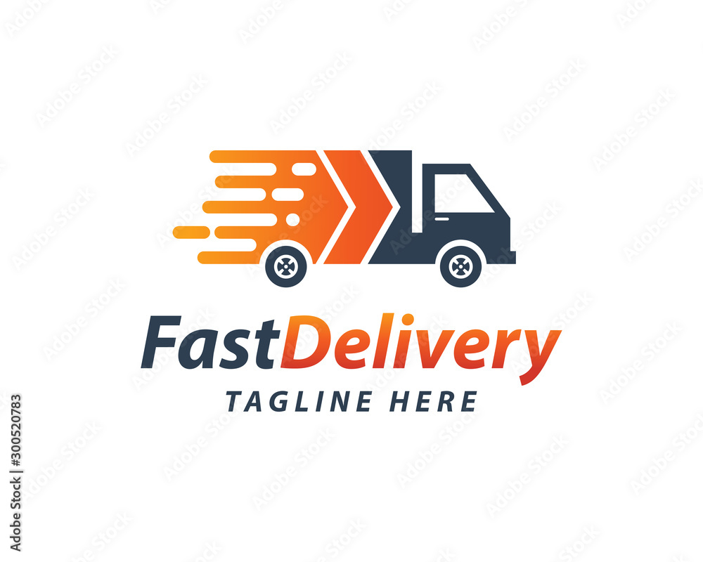 Fast Delivery Logo Template Design Vector,Fast Moving Logo, Symbol ...