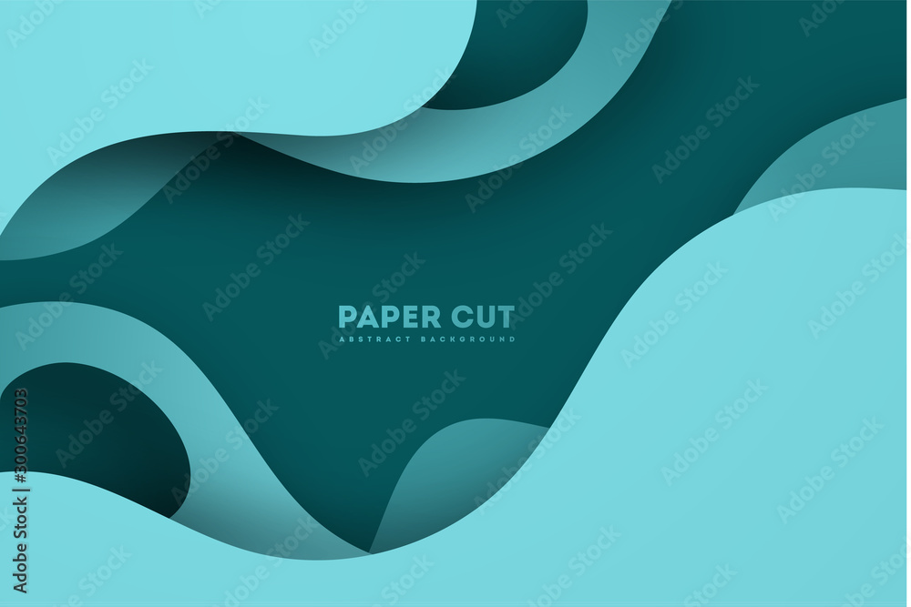 Paper cut background. Abstract realistic papercut decoration textured ...