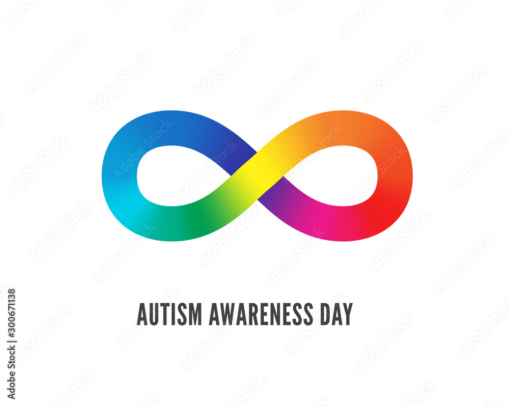 Autism awareness day symbol vector illustration. Charity foundation for ...