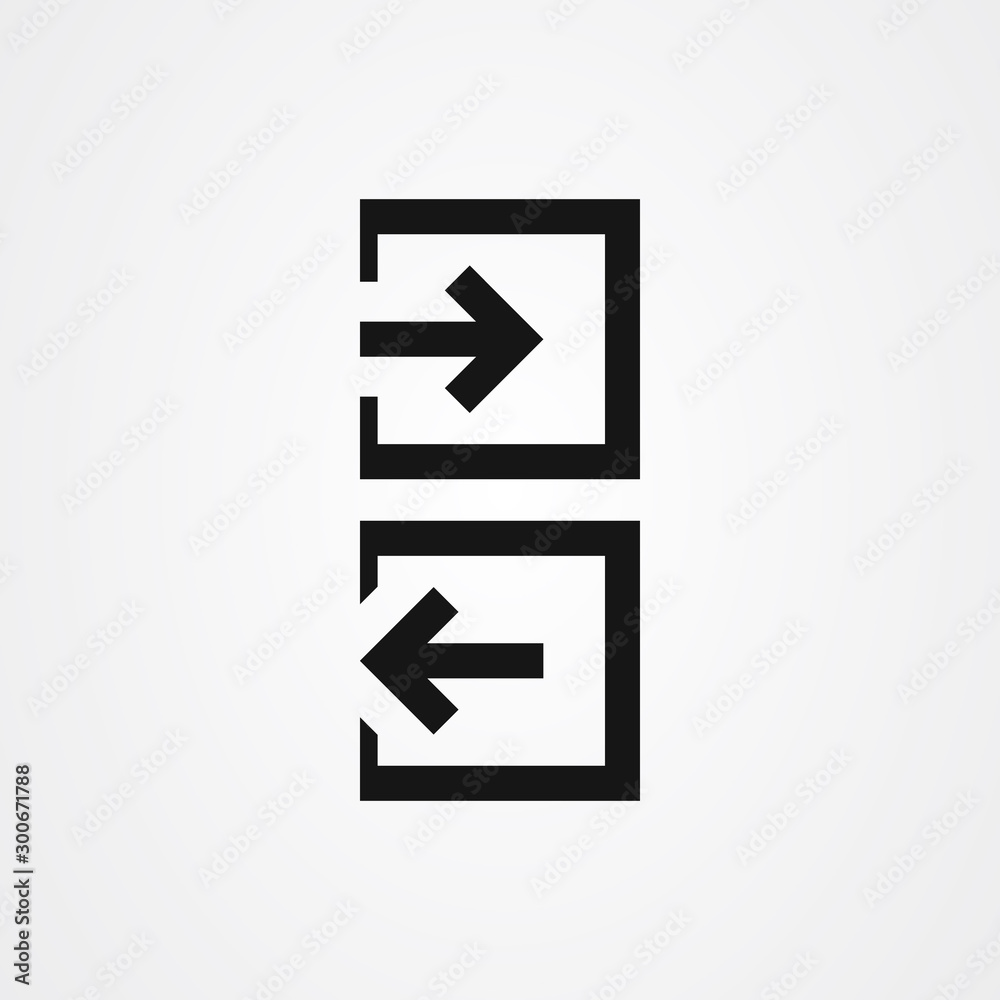 Sign in, sign out, login and logout icon Stock Vector | Adobe Stock