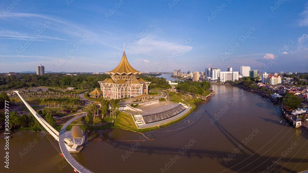 Aerial image Of An Iconic Building Dewan Undangan Negeri At Kuching ...