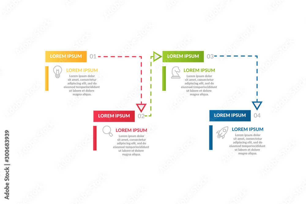 step or process infographic template design . infographic concept for ...