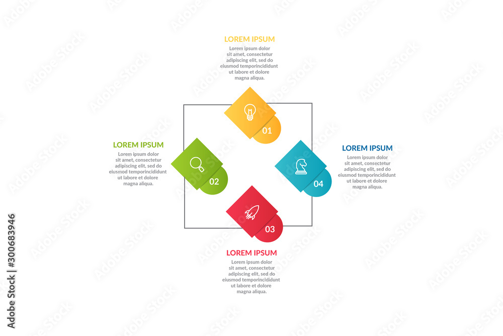 step or process infographic template design . infographic concept for ...