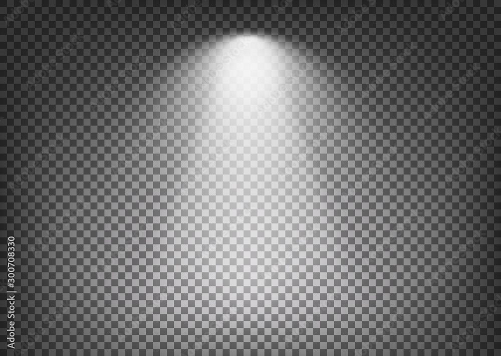 Spotlight effect on transparent background Stock Vector | Adobe Stock