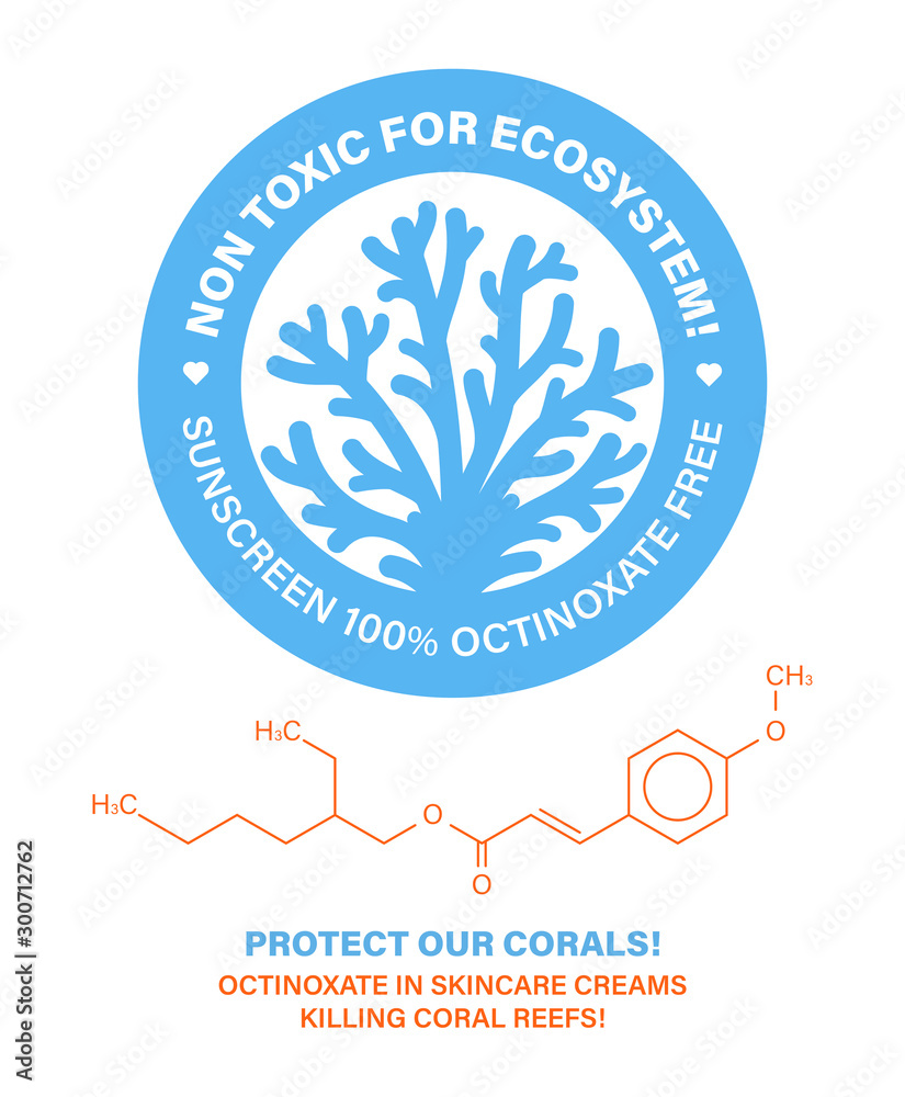 Non toxic for ecosystem! Protect our corals. Skincare cosmetics ...