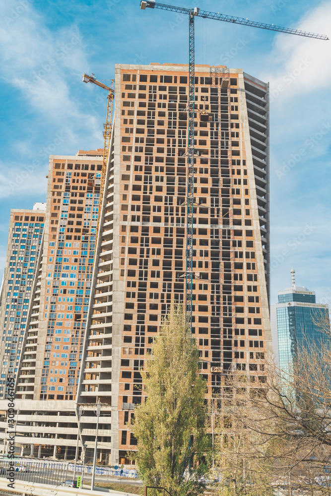 Construction of high-rise buildings community in metropolis with tower ...