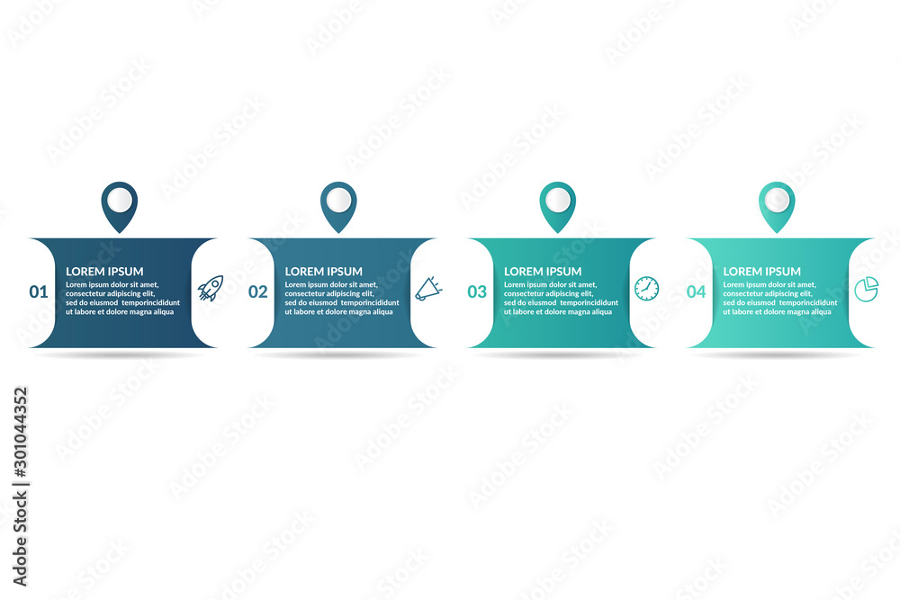 step or process infographic template design . infographic concept for ...