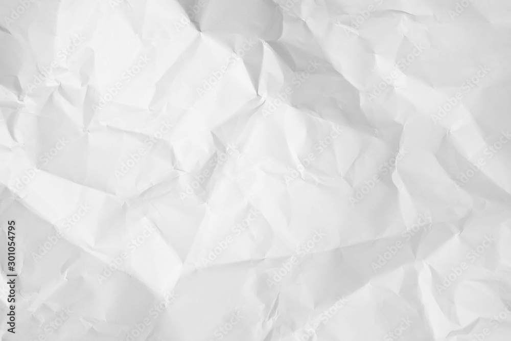 White crumpled paper texture background. Stock Photo | Adobe Stock