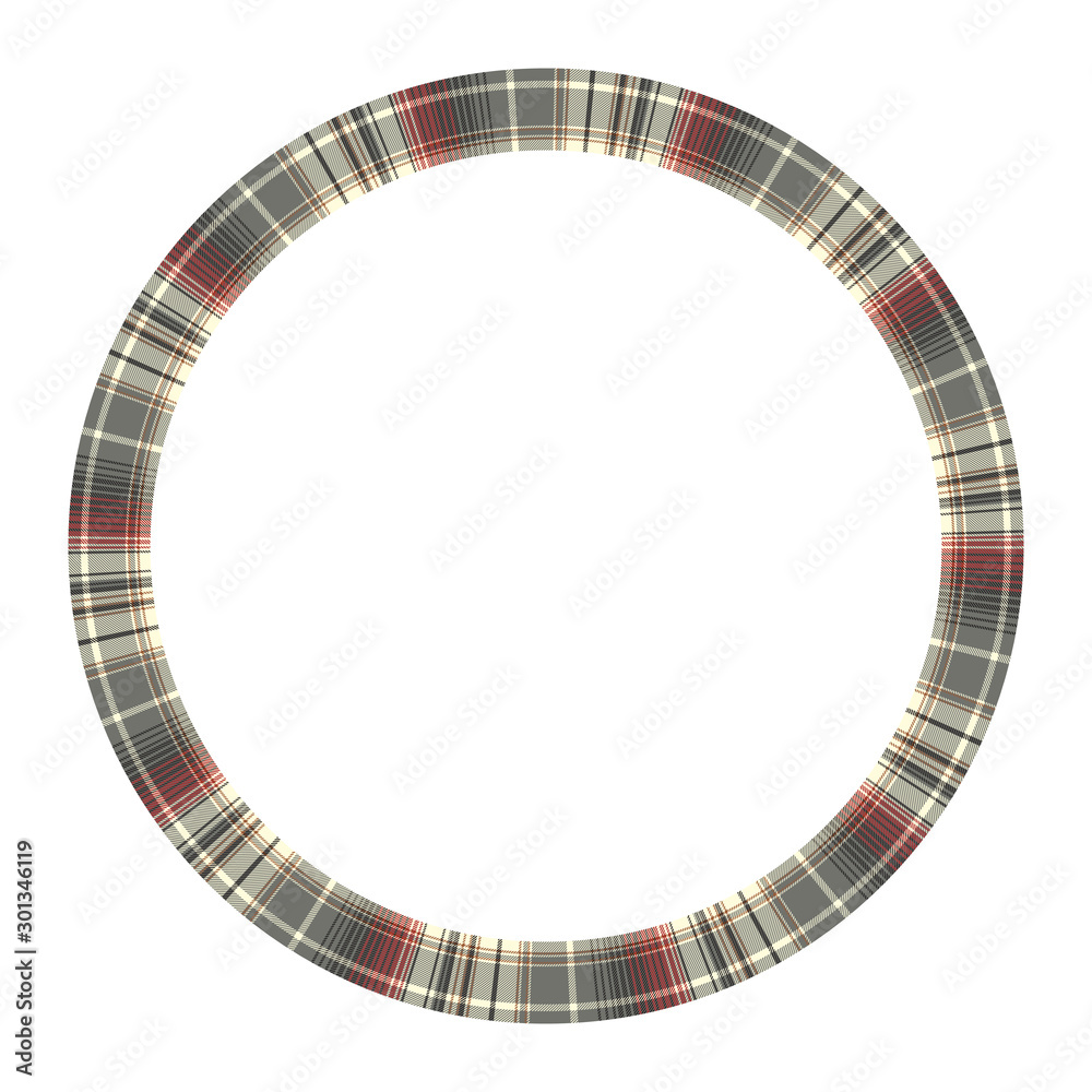Round frame vector vintage pattern design template. Circle border ...