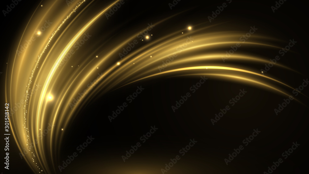 wavy shine line swirl Stock Vector | Adobe Stock