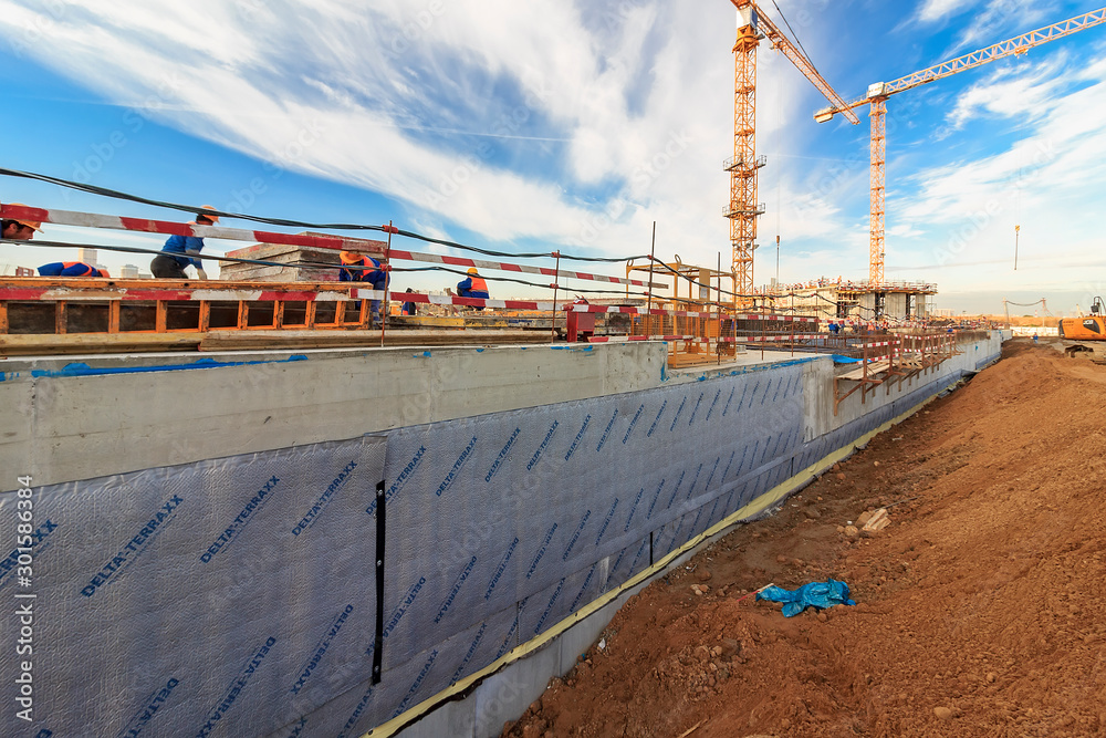 base plate. pit formation of grillage is completed. Forms formwork ...