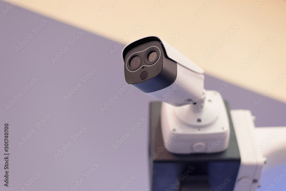 Security CCTV camera or surveillance system in office building ...