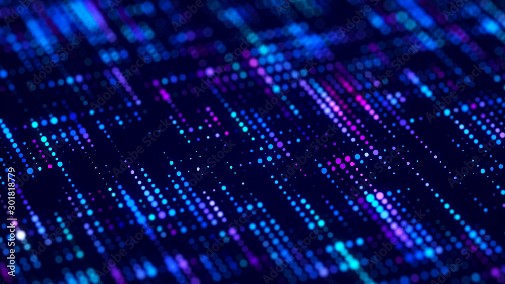 Abstract technology background. Artificial intelligence. Science ...