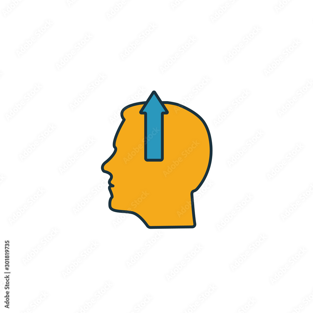 Motivating icon. Simple element from soft skills icons collection ...