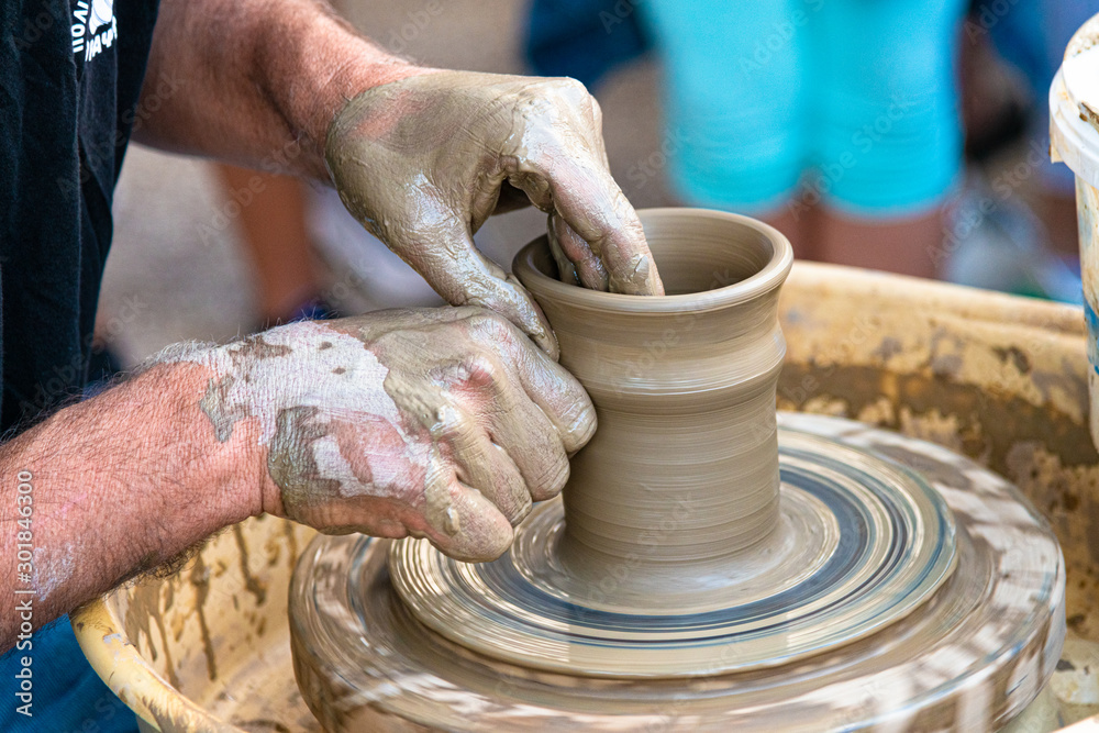 Creating pottery and ceramics at famous Thrapsano pottery village ...