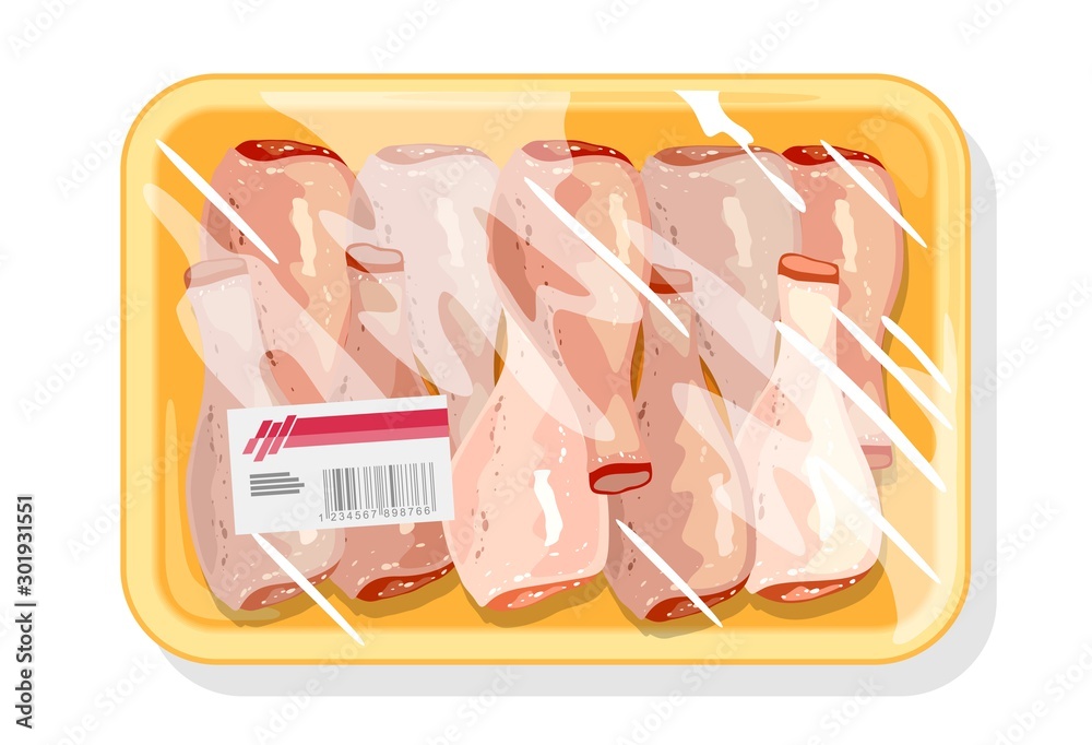 Poultry freeze in polyethylene packing for best storage, preservation ...