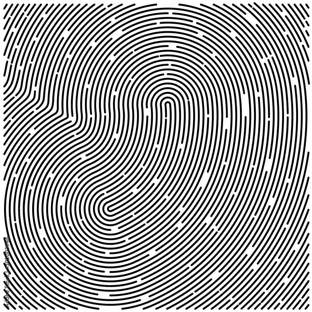 Fingerprint sign icon. Digital security authentication concept ...