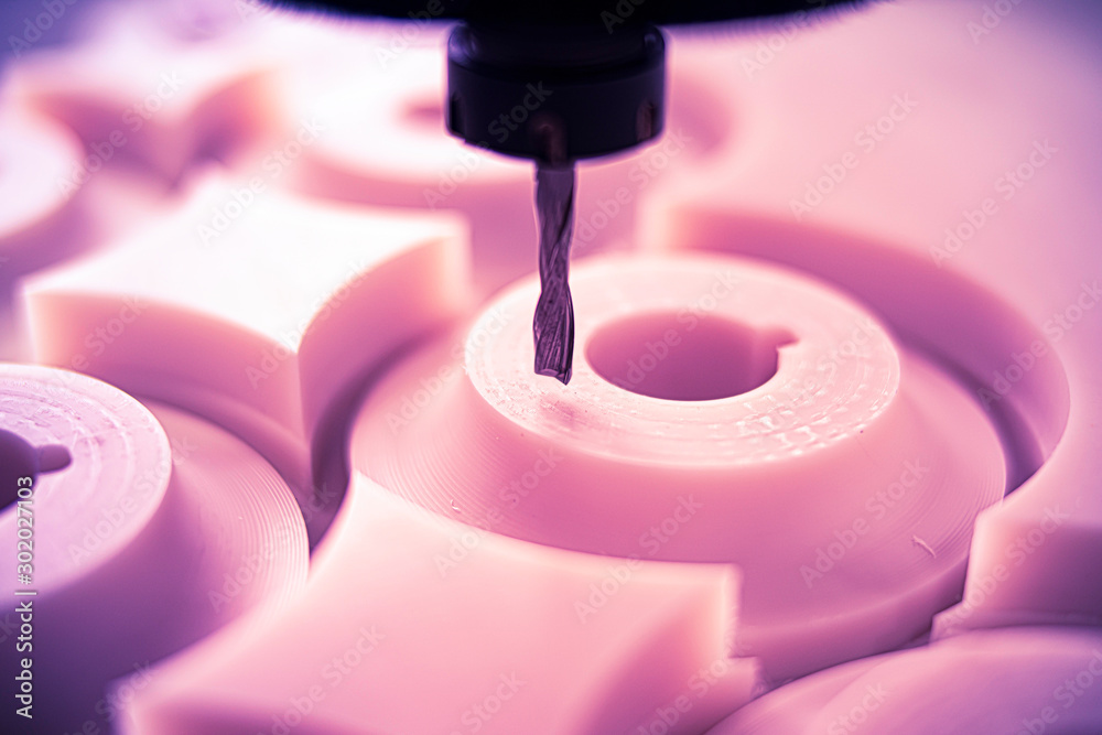 CNC milling machine. Template, mockup. Stock Photo | Adobe Stock