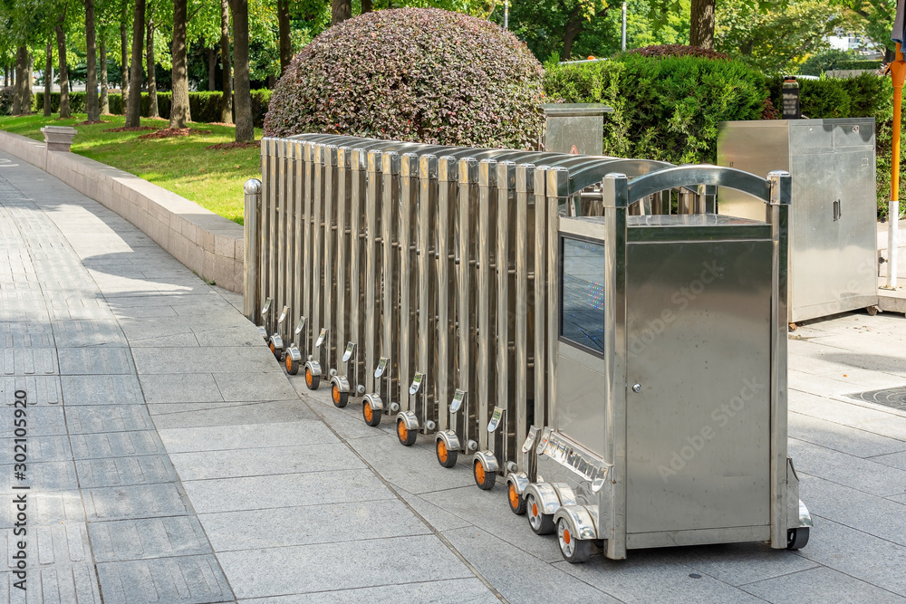 Automatic stainless steel Barrier Gate or folding fence gate for ...