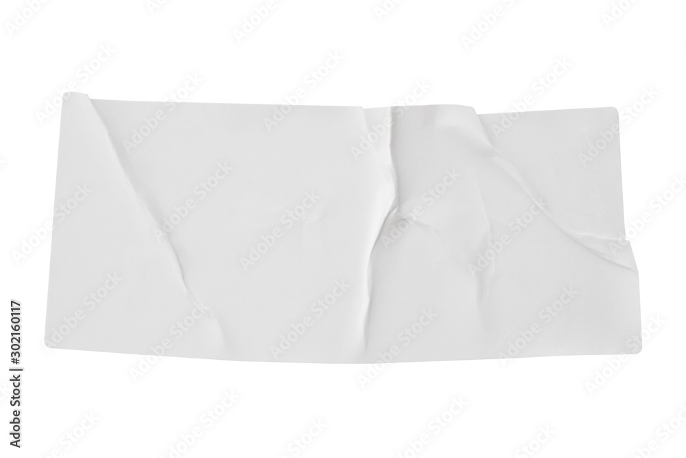 Paper sticker label isolated on white background Stock Photo | Adobe Stock