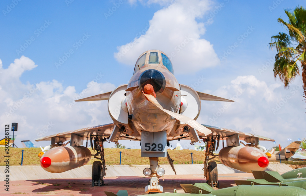Multirole combat aircraft Kfir, made by Israel Aircraft Industries ...