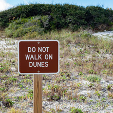 Stay Off Sand Dunes Sign Free Stock Photo - Public Domain Pictures
