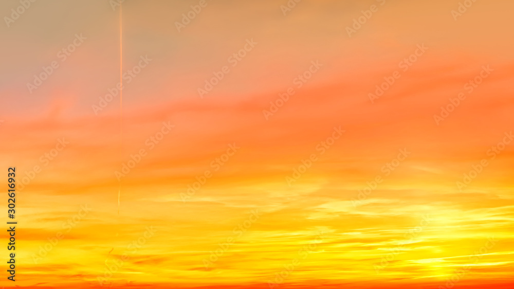 sunset sky panorama landscape natural color of heaven at evening ...
