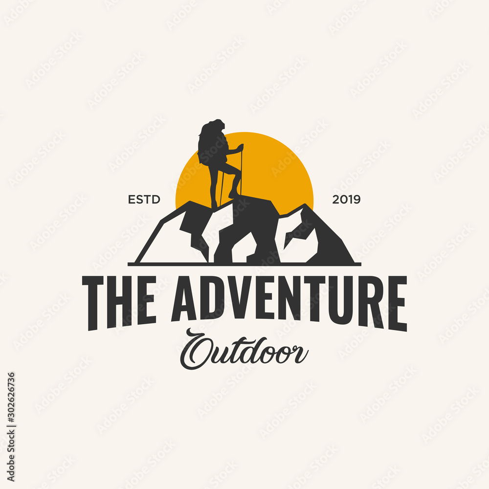 adventure logo design inspiration, vector eps 10 Stock Vector | Adobe Stock