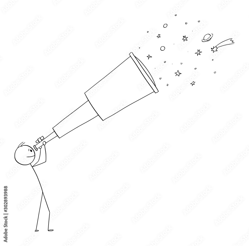 Vector cartoon stick figure drawing conceptual illustration of man or ...