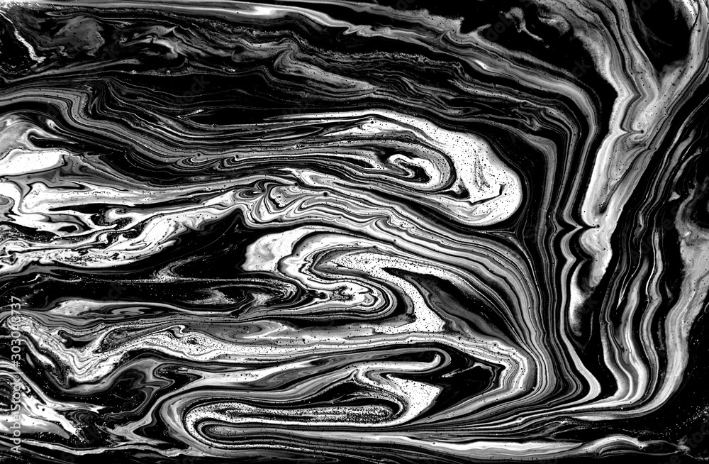 black liquid marble background