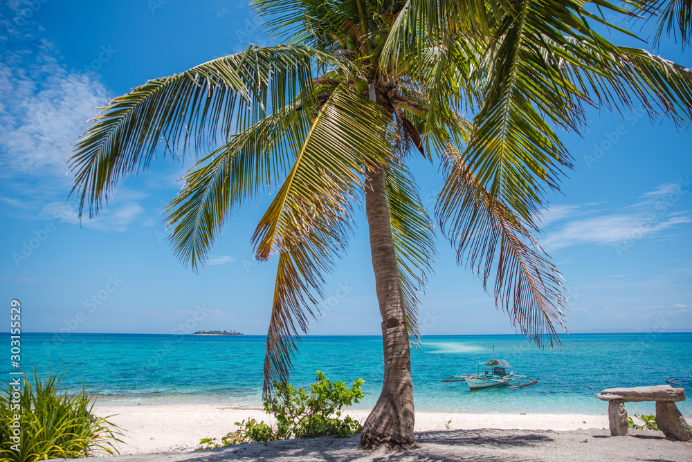 Tropical island of Masbate, Philippines with its white sand beaches and ...