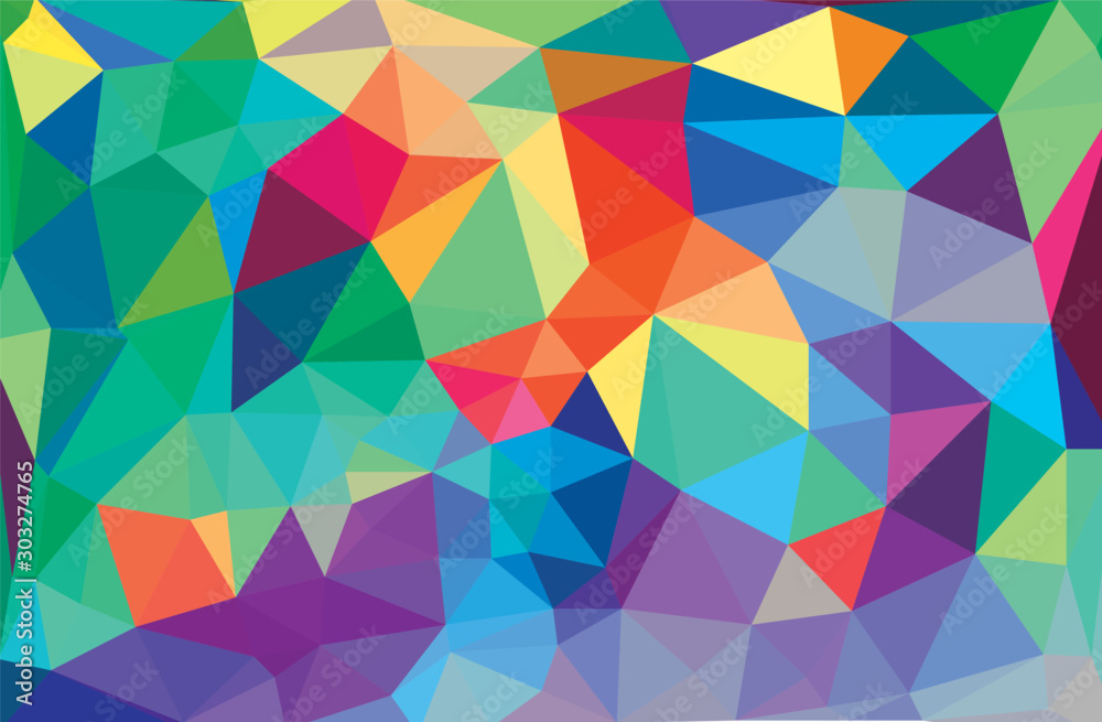 Abstract multicolor full Color rainbow background. Vector polygonal ...