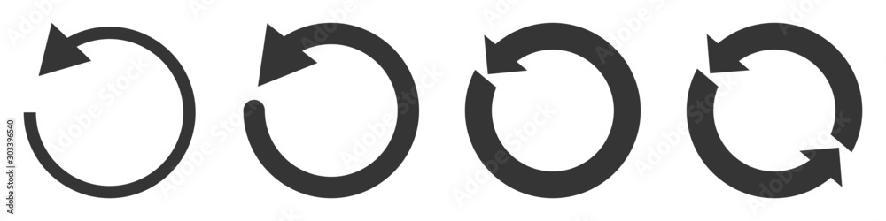 Circle arrows - vector. Stock Vector | Adobe Stock